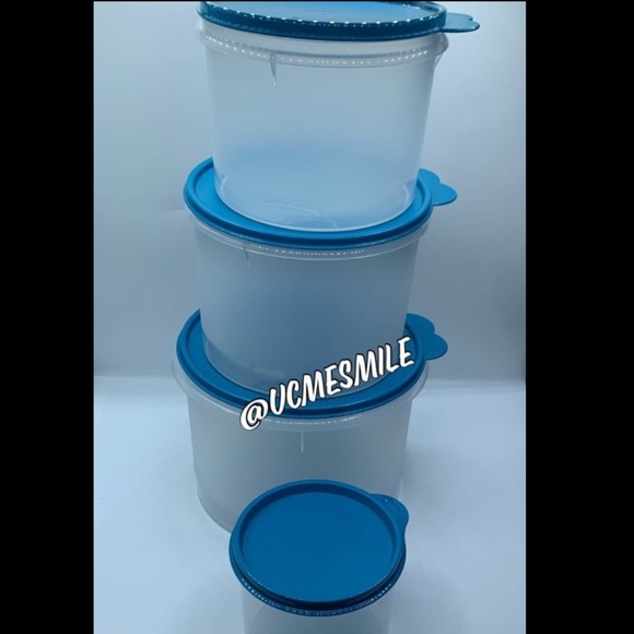 Tupperware | Kitchen | Tupperware Sheer Stacking Nesting Canister ...
